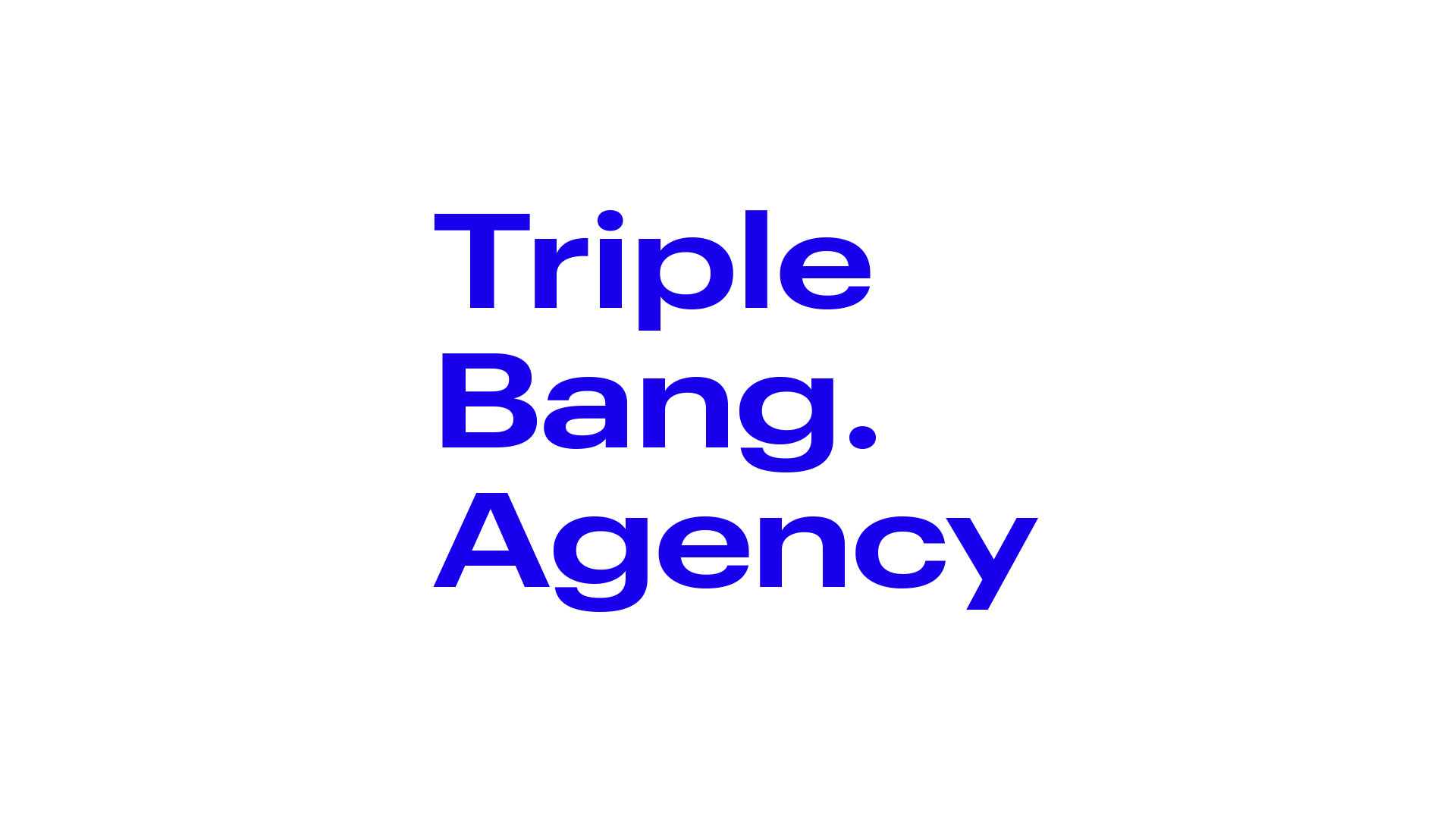 Triple Bang Agency - Design portál